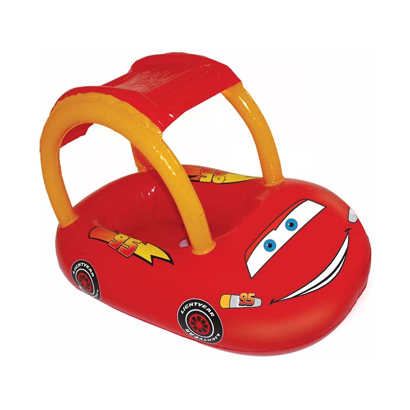 SW BABY INFLATABLE FLOAT WITH CANOPY - CARS | Crown Spas & Pools Online ...